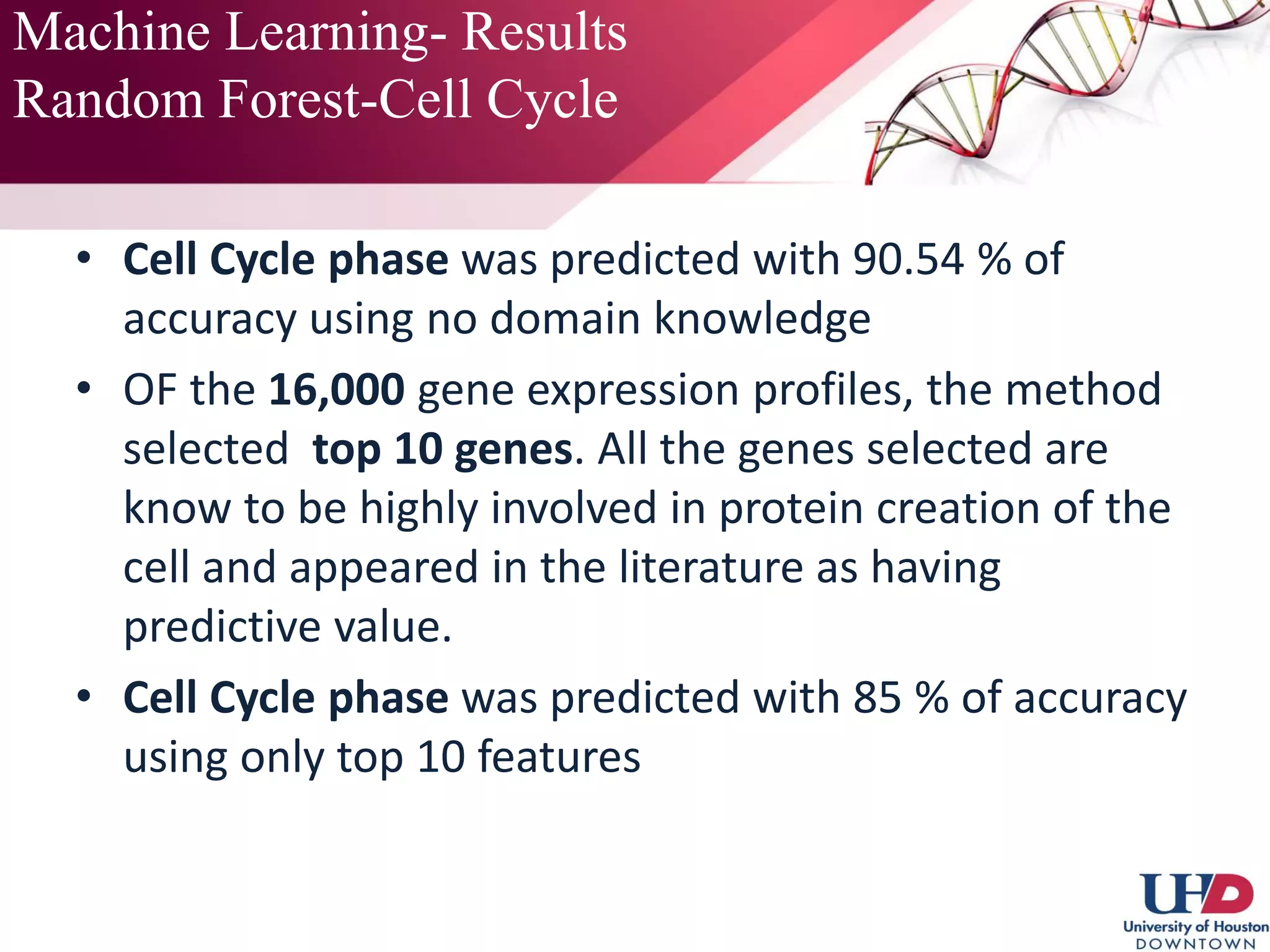 Predictive Analytics of Cell Types Using Single Cell Gene Expression Profiles | PPT