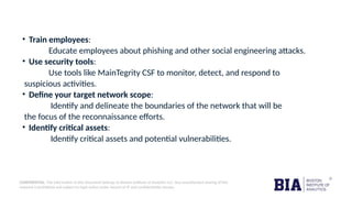 Tools and Methods for Reconnaissance in Cybersecurity | PPTX
