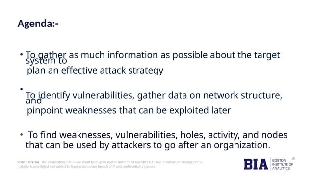 Tools and Methods for Reconnaissance in Cybersecurity | PPTX
