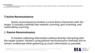 Tools and Methods for Reconnaissance in Cybersecurity | PPTX