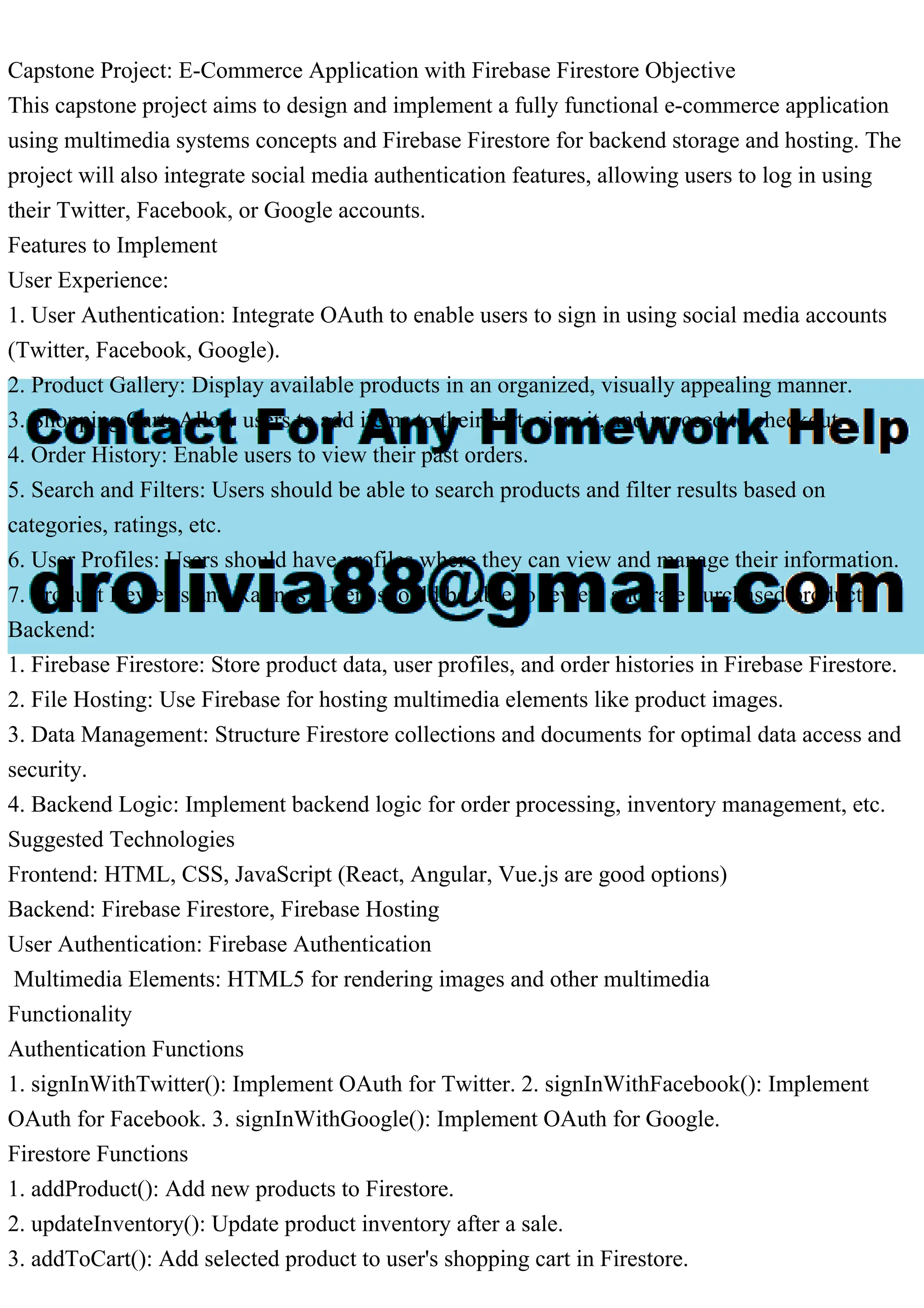 Capstone Project E-Commerce Application with Firebase Firestore Obj.pdf