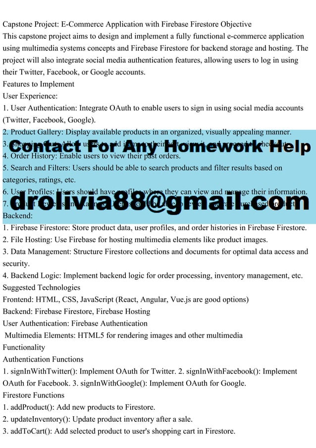 Capstone Project E-Commerce Application with Firebase Firestore Obj.pdf