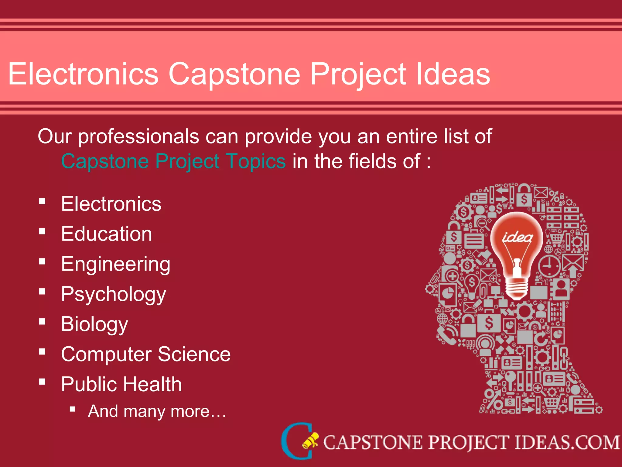 Capstone Project Ideas | PPT