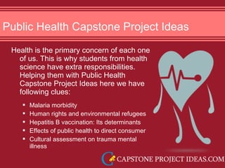 Capstone Project Ideas | PPT