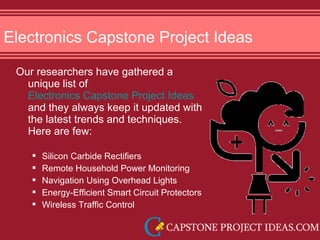 Capstone Project Ideas | PPT