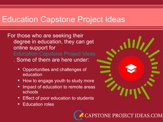 Capstone Project Ideas | PPT