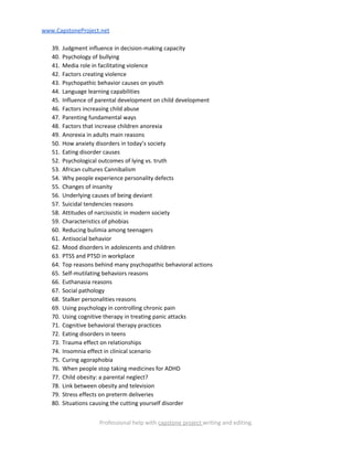 1000+ Free Capstone Project Ideas | Titles | Topics 2019 | PDF