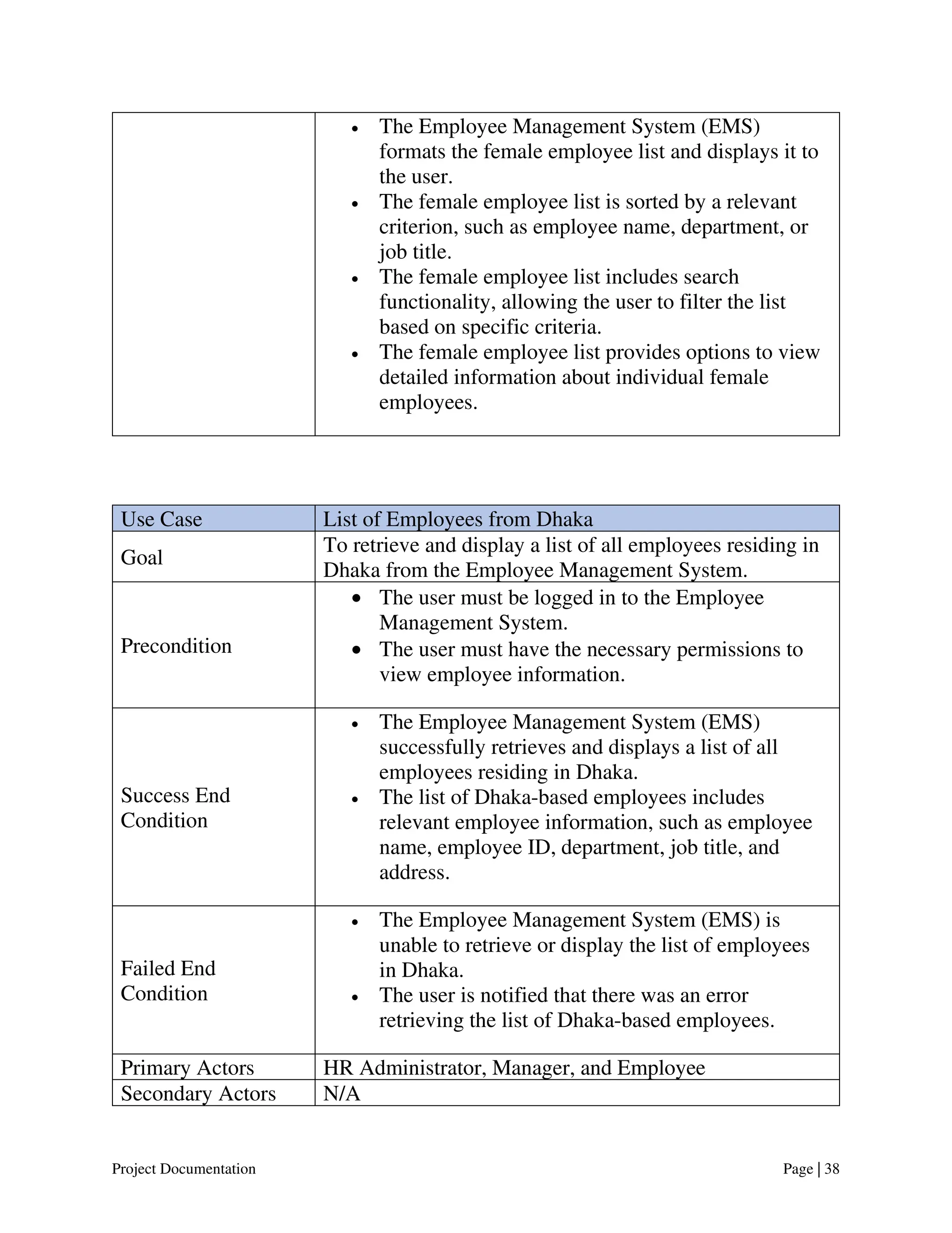 Employee Management System (EMS) Project Documentation | PDF