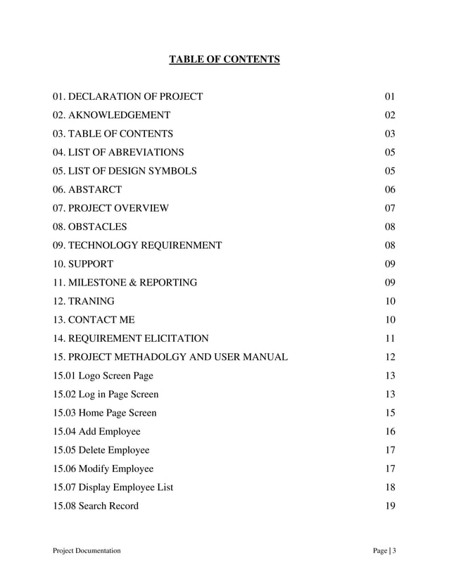 Employee Management System (EMS) Project Documentation | PDF