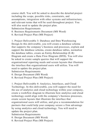 Capstone Project OverviewThe purpose of this capstone project is.docx | IT and Internet Support ...