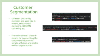 E-Commerce Customer Segmentation and Prediction: Unlocking Insights for ...