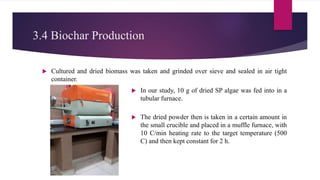 Adsorption of Phenol from Aqueous Solution using Algal Biochar | PPTX ...