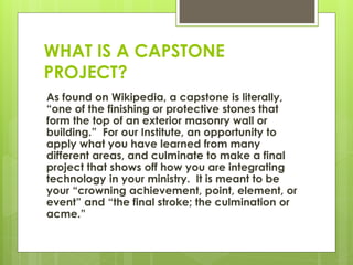 Capstone Project Overview | PPT