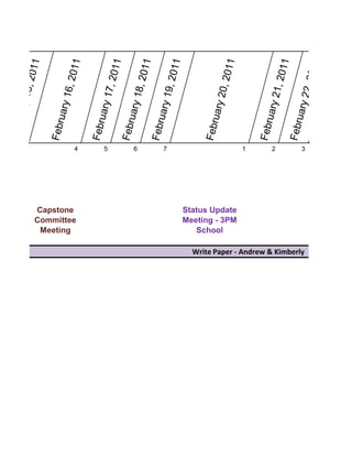 Capstone project timeline | PDF