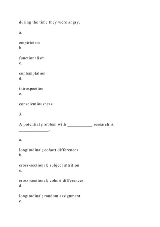 Capstone QuizAnswer the following multiple choice questions by h.docx