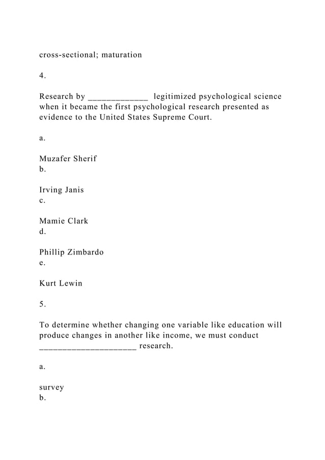 Capstone QuizAnswer the following multiple choice questions by h.docx