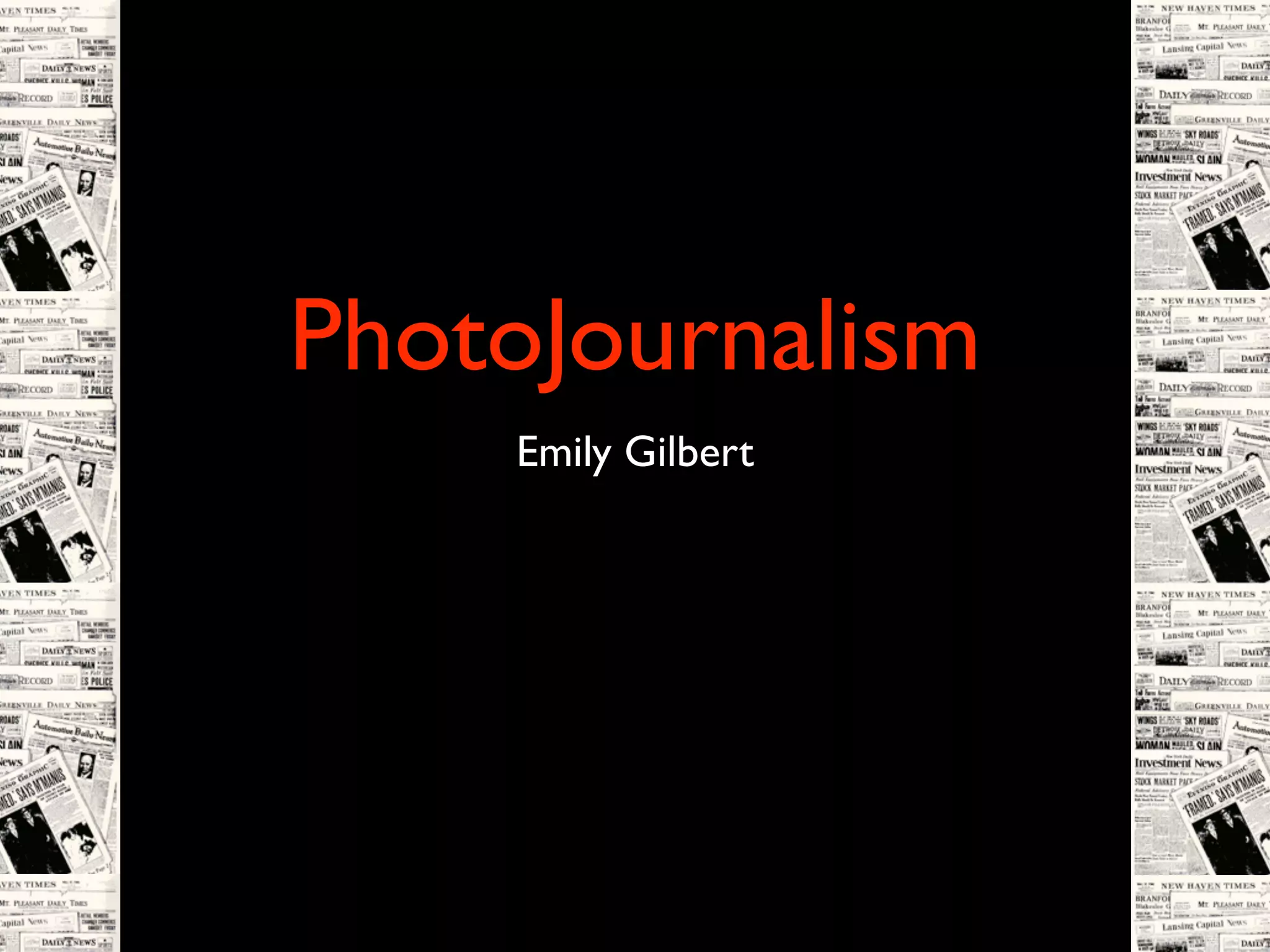 Photojournalism Slideshow | KEY