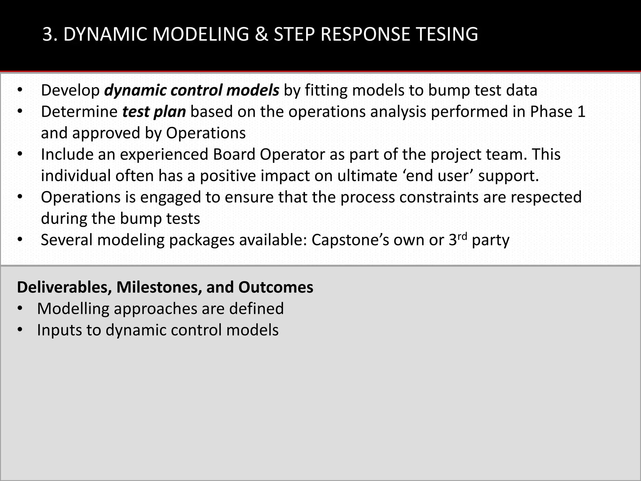 Capstone Technology Canada - Advanced Process Control Project Lifecycle | PPTX