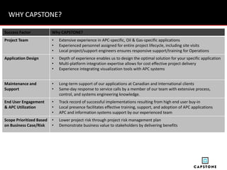 Capstone Technology Canada - Advanced Process Control Project Lifecycle ...