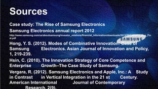Samsung Electronics Strategy & Business Model | PPTX