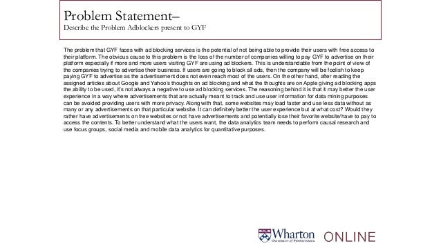 Wharton Business Analytics Capstone Project Wharton Business Analytics Capstone Project