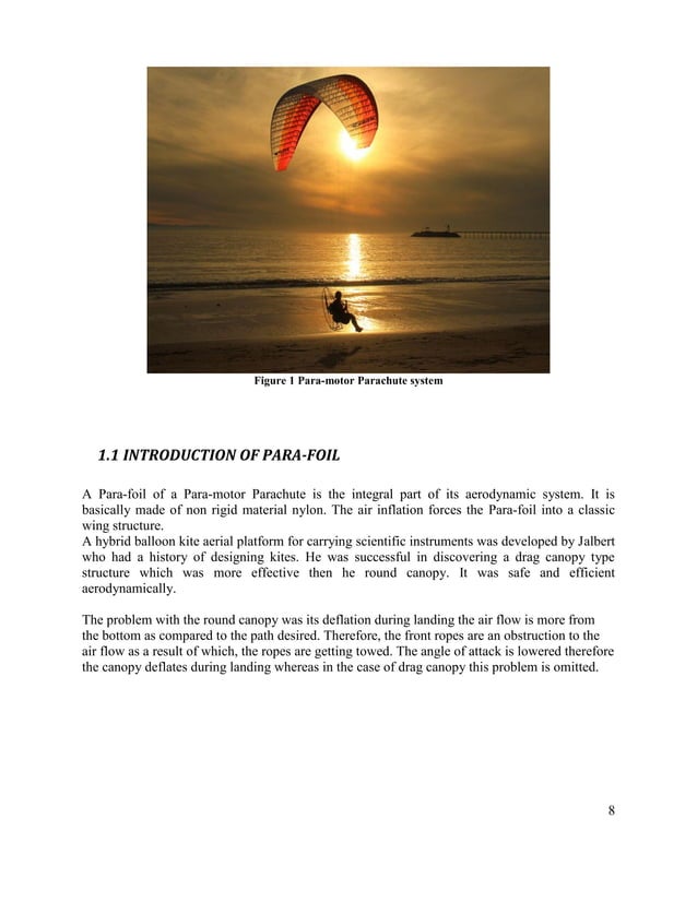 Design And Fabrication Of Radio Controlled Para-Motor Base Parachute ...