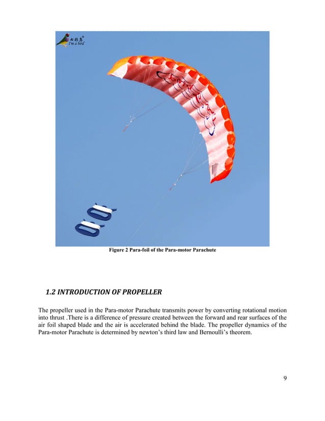 Design And Fabrication Of Radio Controlled Para-Motor Base Parachute ...