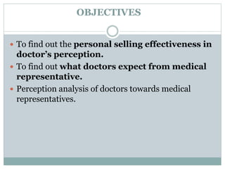 survey on what doctors accept from medical representatives | PPTX