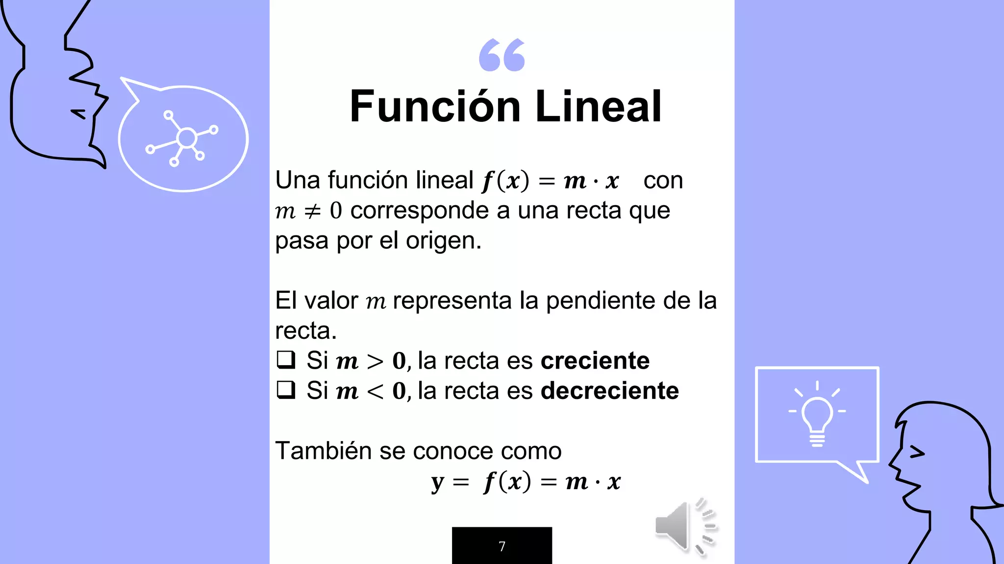 Cápsula ppt oa 7 10 funcion lineal, j.balza 8°básico, matemática | PPTX