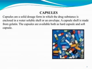 Processing of capsule | PPTX