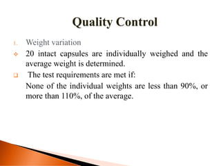 Formulative Pharmacy - CAPSULE | PDF