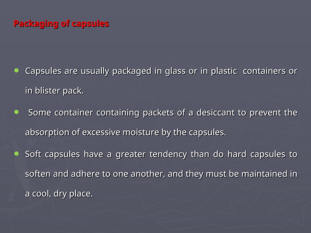 Capsule.ppt/ Department of Pharmacy/Uol. | PPT