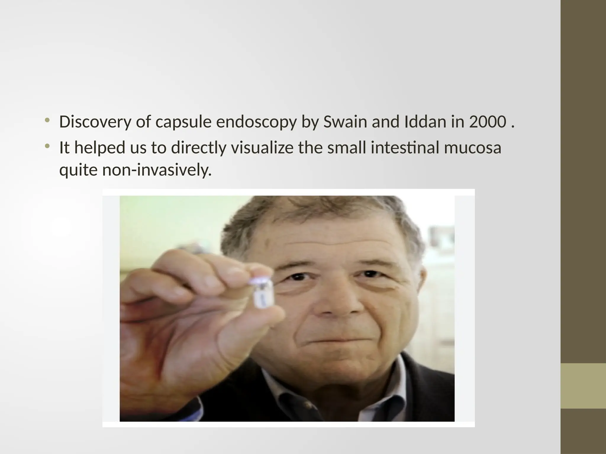 Capsule endoscopy of small bowel and it's diseases | PPTX