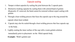 Capsule filling | PPTX