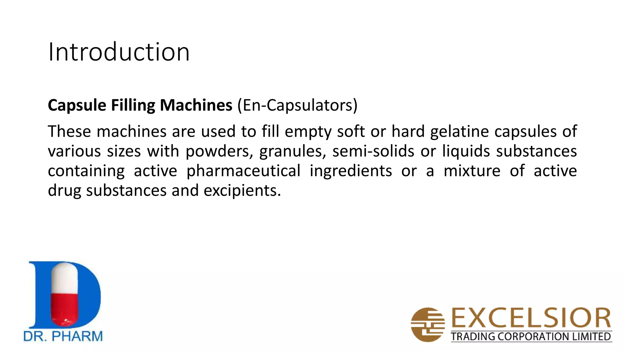 Capsule filling machine dr pharm | PPTX