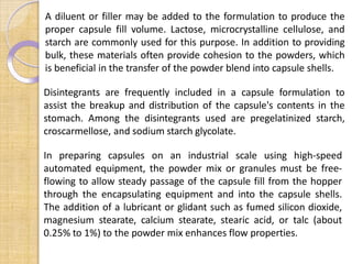 Pharmaceutical Capsule Part 1 Introduction | PDF