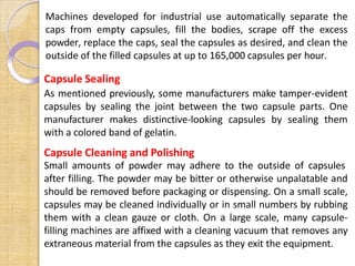 Pharmaceutical Capsule Part 1 Introduction | PDF