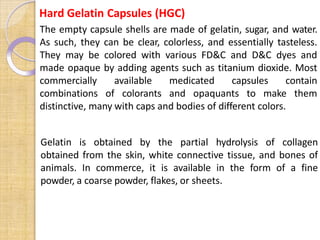 Pharmaceutical Capsule Part 1 Introduction | PDF