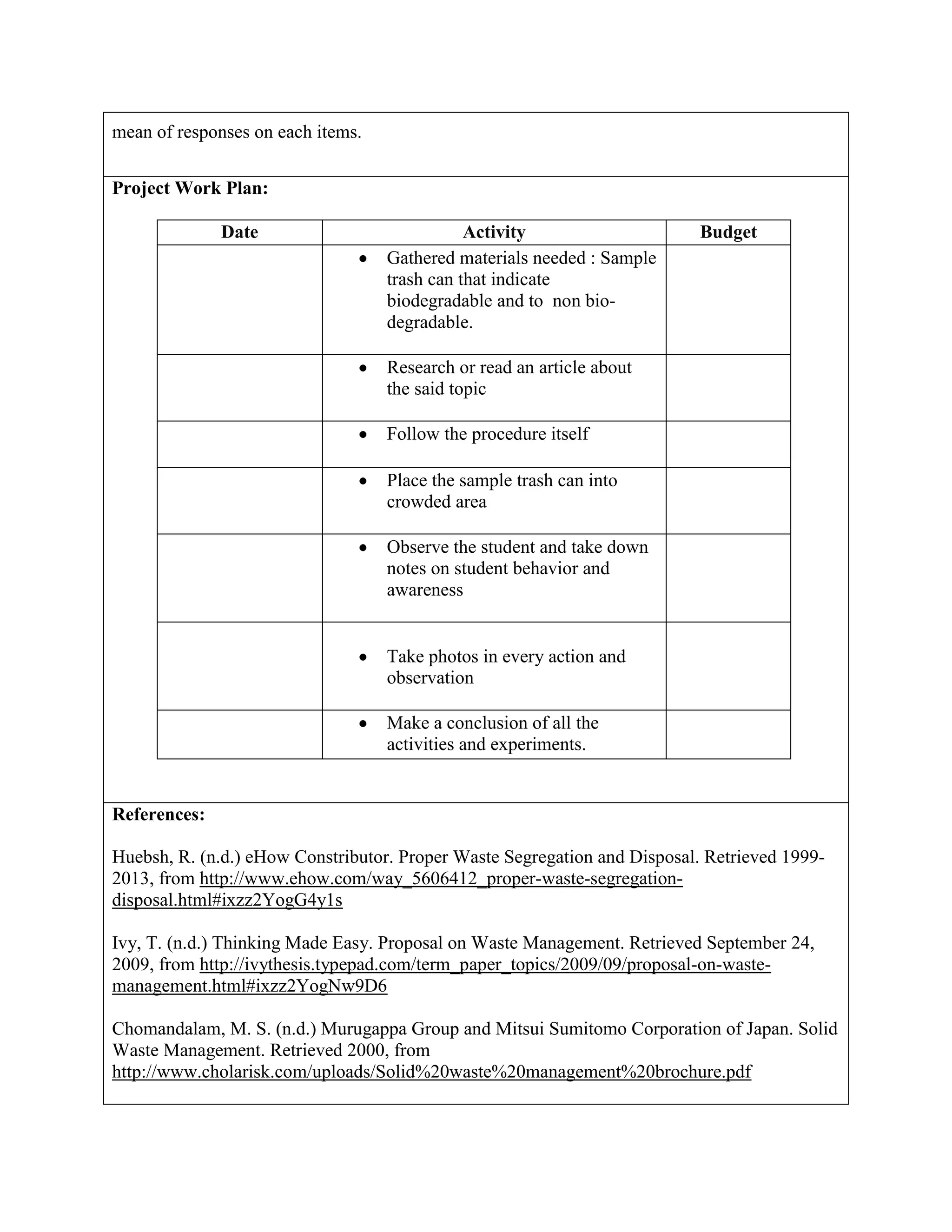 Capsule proposal in Waste Segregation: It's Benefits to the Enviroment ...
