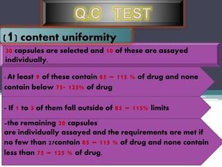 quality control of Capsule | PPSX