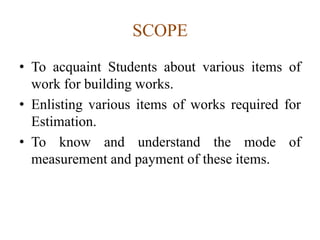 Items Of Construction | PPT