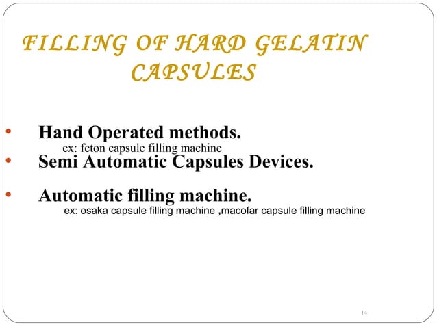 Capsule's | PPT