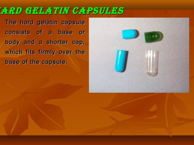 Capsules -Pharmaceutics | PPT