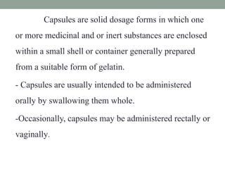 Capsules study | PDF