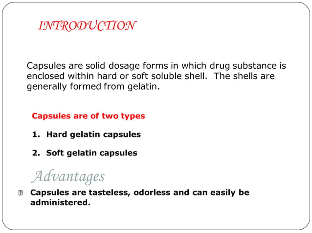 Capsules | PPT