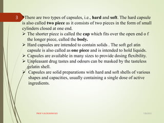 Hard gelatin capsules | PPTX