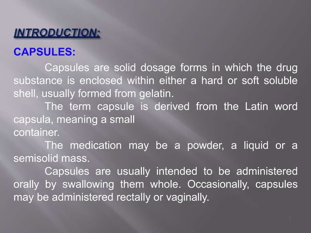 Capsules Manufacturing in Pharmacy .pptx