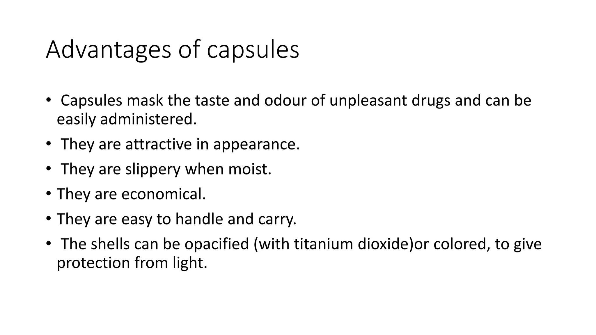 Capsules, Types, Gelatin , Preparation of capsules presentation.pptx