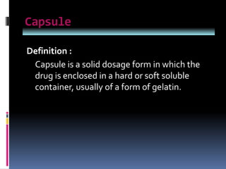 Evaluation of capules | PPTX