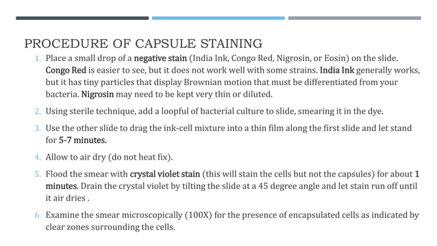 CAPSULE STAINING AND METACHROMATIC STAINING.pptx | Chemistry | Science